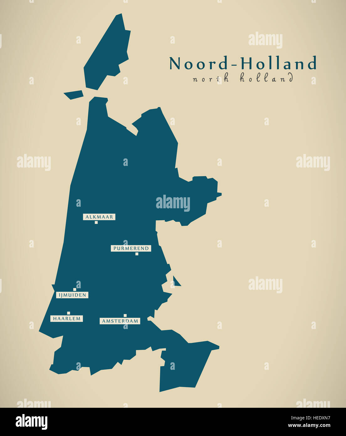 Map of holland hi-res stock photography and images - Alamy