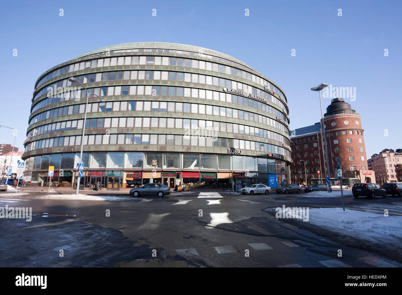Street scene in Hakaniemi Helsinki Finland Stock Photo - Alamy