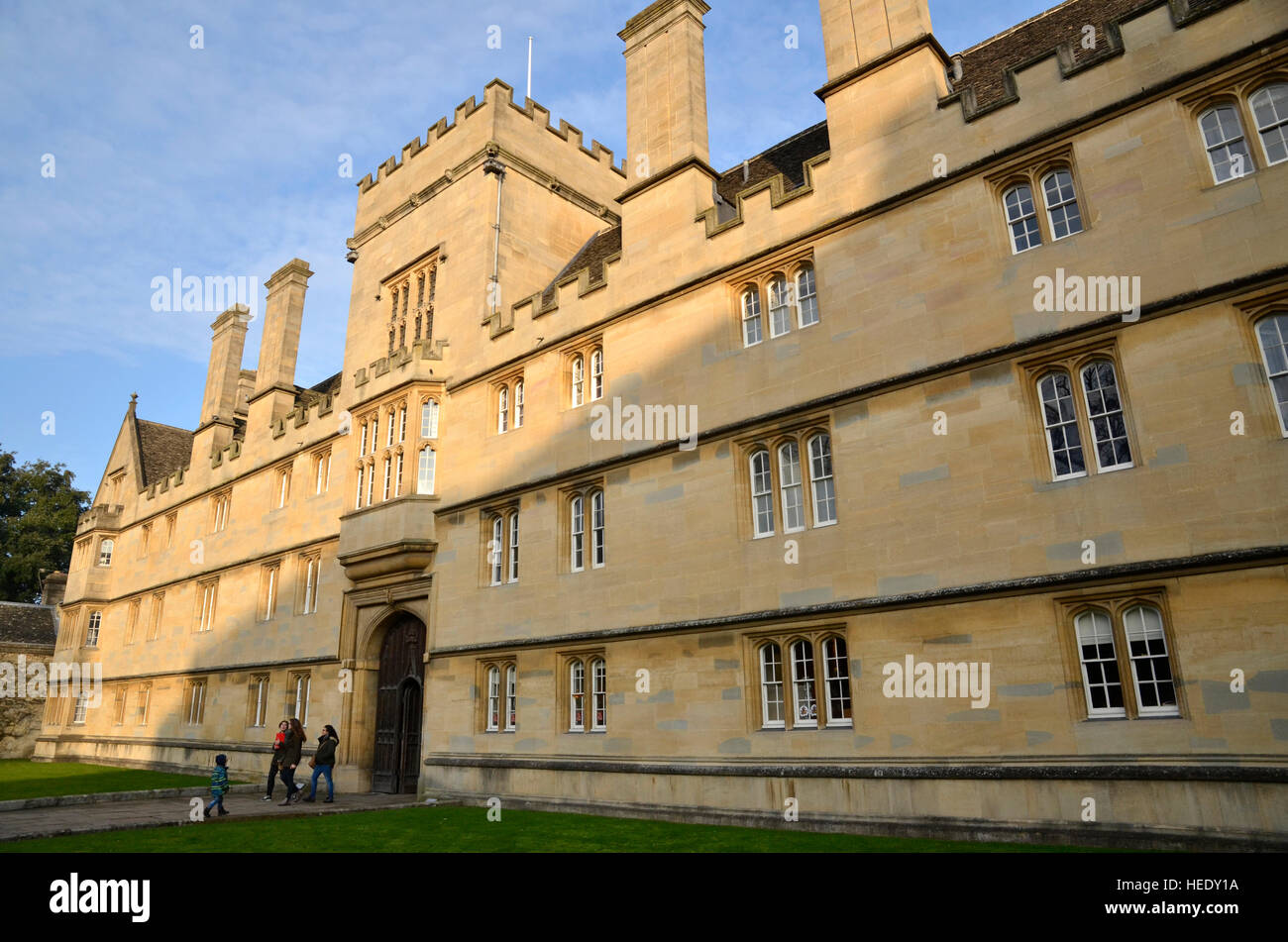 Wadham College, one of the constituent colleges of Oxford university in ...