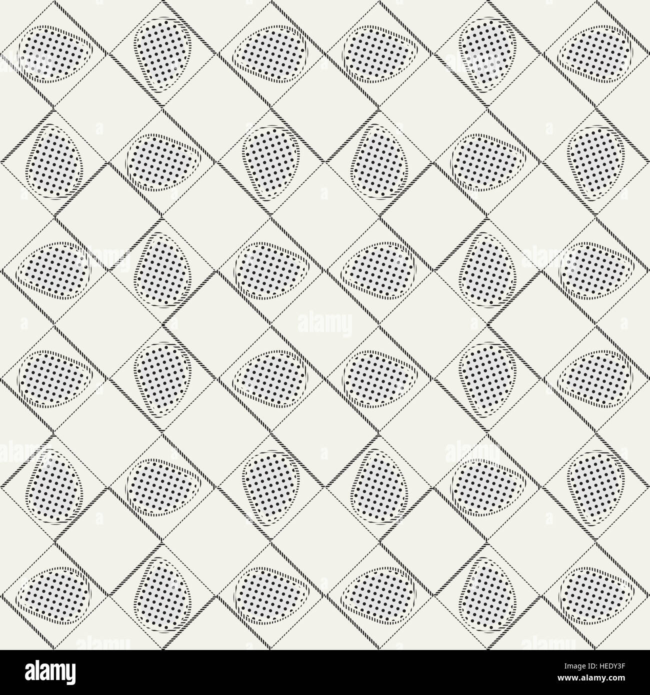 Vector seamless pattern. Stylish background made of abstract symbols ...