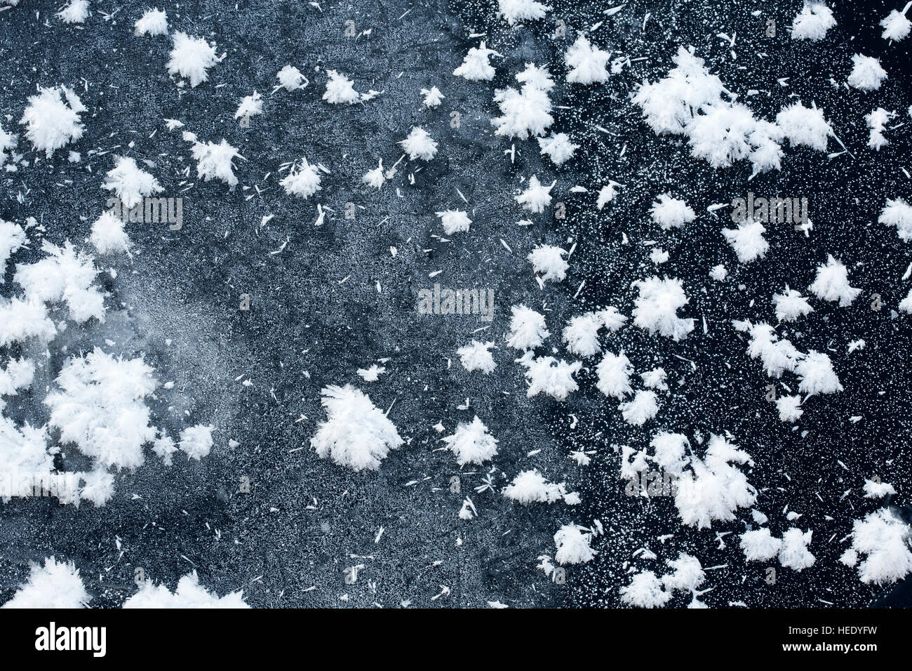 Frost on ice sheet, Finland Stock Photo - Alamy