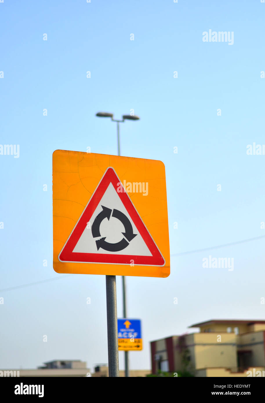 Reflective warning board hi-res stock photography and images - Alamy