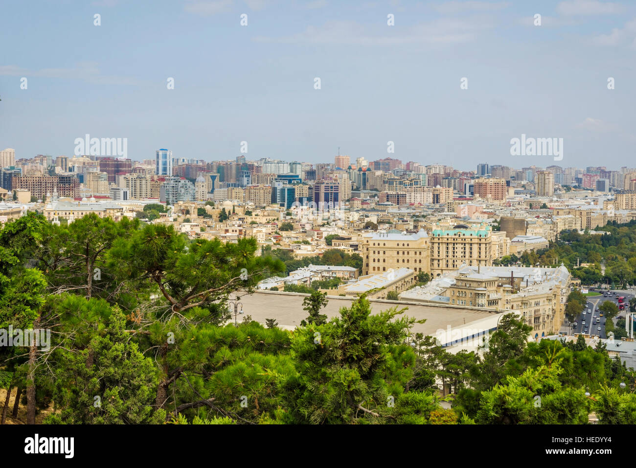 Baku street view hi-res stock photography and images - Alamy