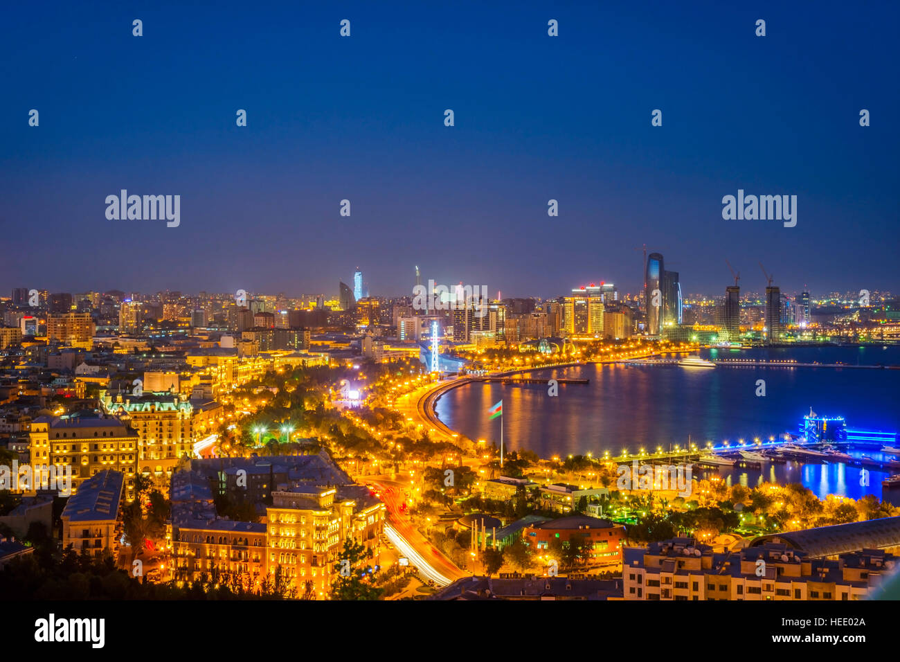 Baku night hi-res stock photography and images - Alamy