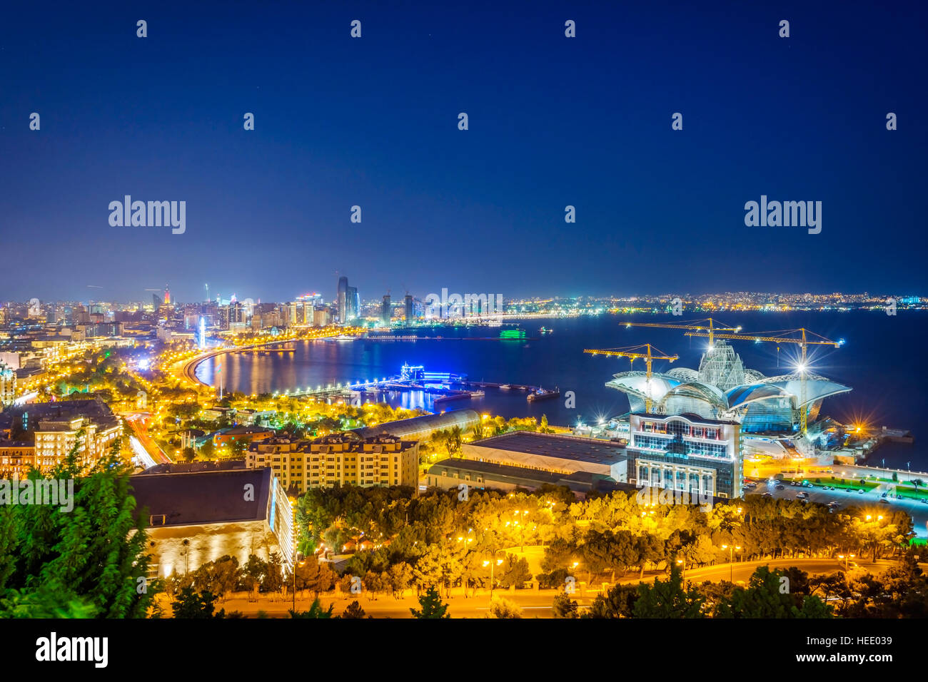 Baku night hi-res stock photography and images - Alamy