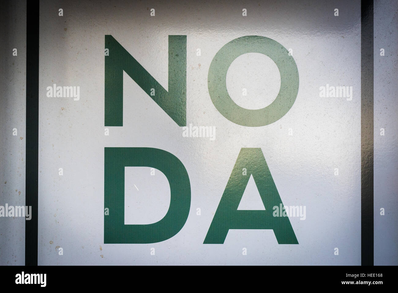 NoDa sign in NoDa, Charlotte, North Carolina Stock Photo - Alamy