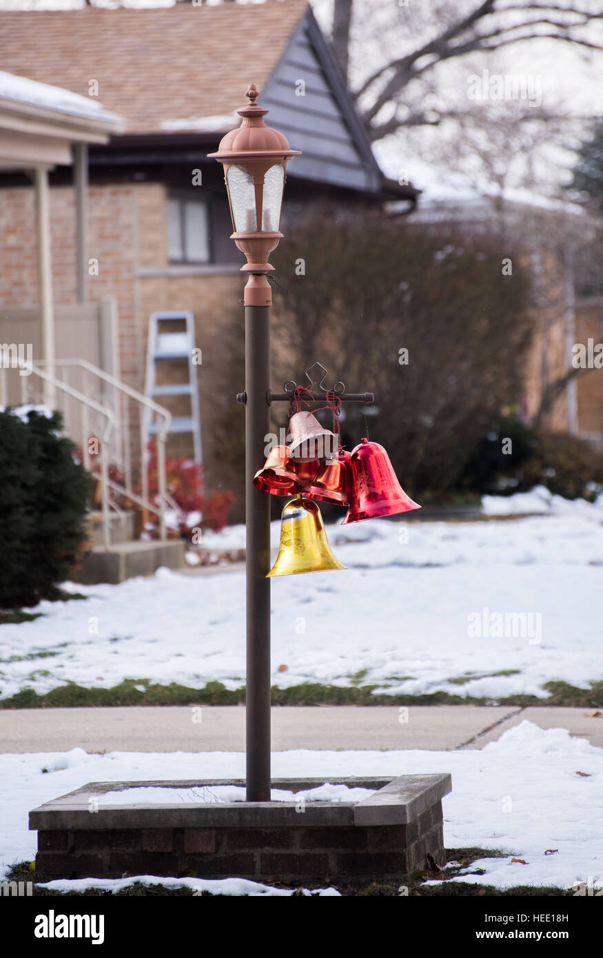 Lamp post snow hi-res stock photography and images - Alamy
