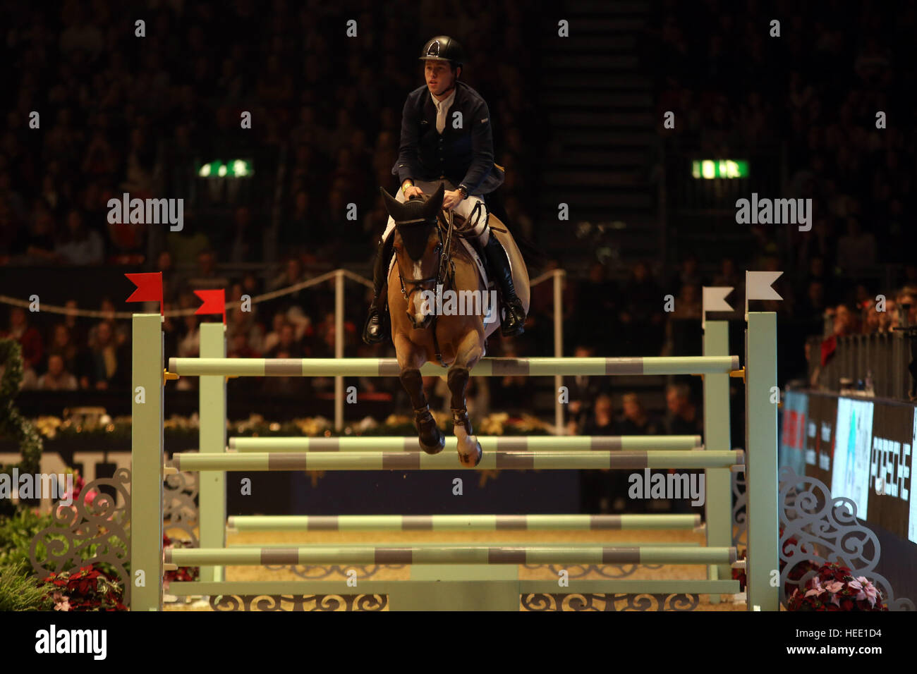 Great Britain's Scott Brash riding Hello Guv'nor competes in the ...