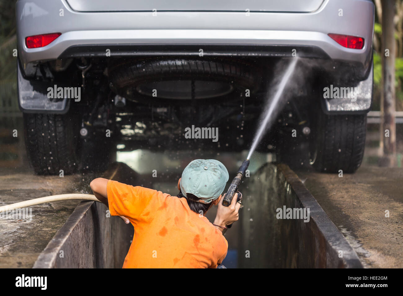 Water nozzle spraying car wash hi-res stock photography and images - Alamy