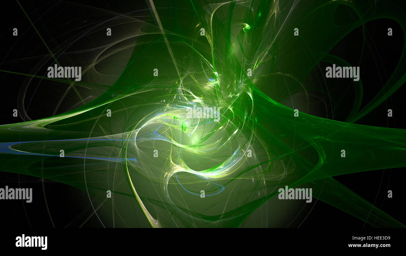 Colorful green curves abstract background Stock Photo - Alamy
