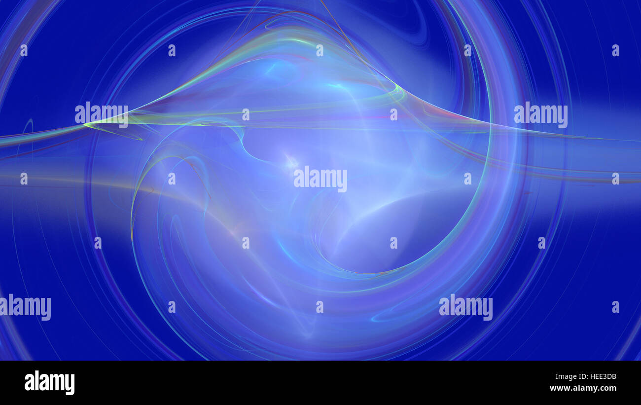 Cold blue waves glow abstract background Stock Photo - Alamy