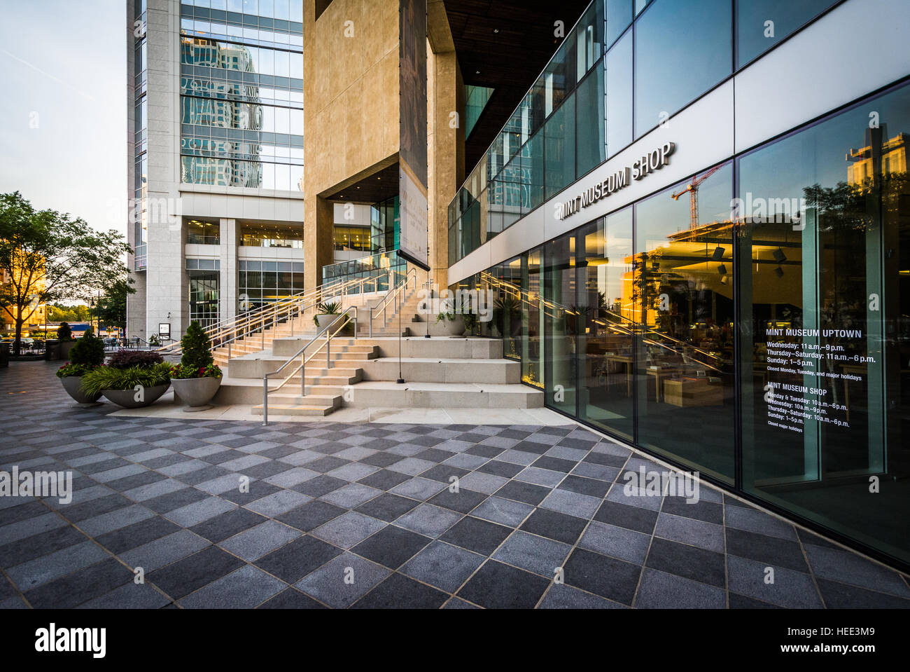 The exterior of the Mint Museum, in Uptown Charlotte, North Carolina ...