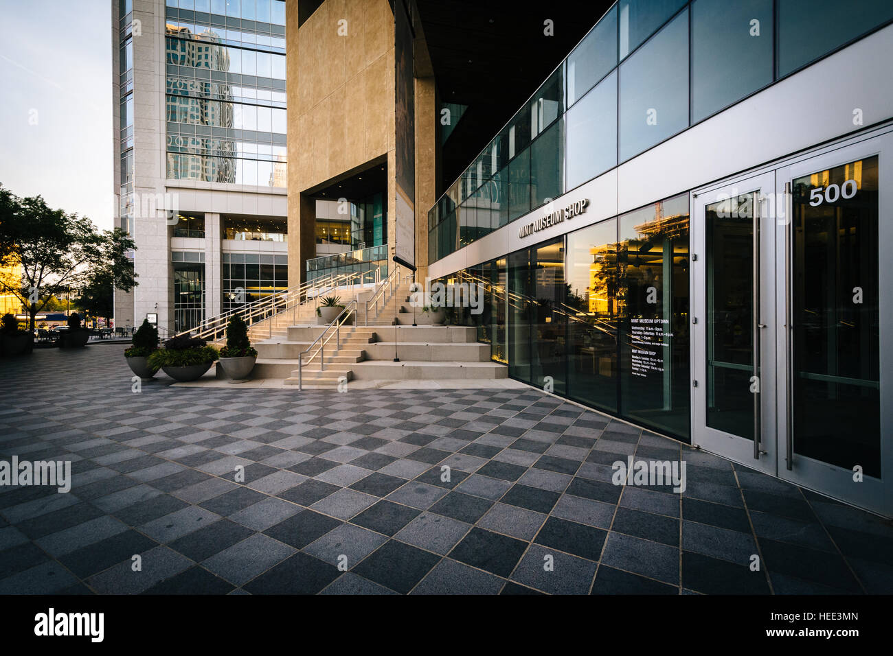 The exterior of the Mint Museum, in Uptown Charlotte, North Carolina ...