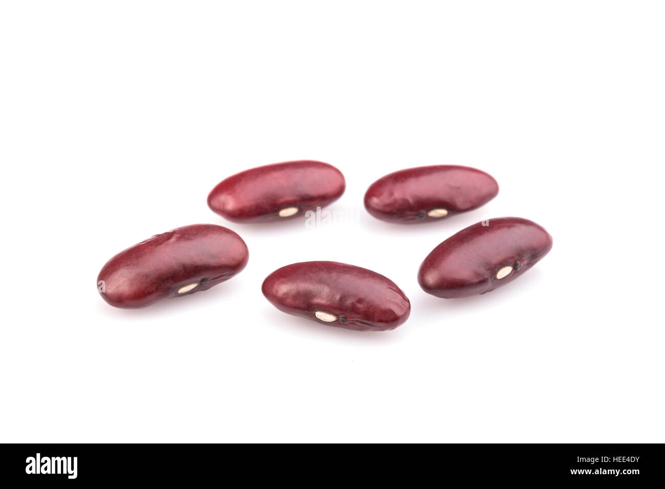Close up red beans isolated on white background Stock Photo - Alamy