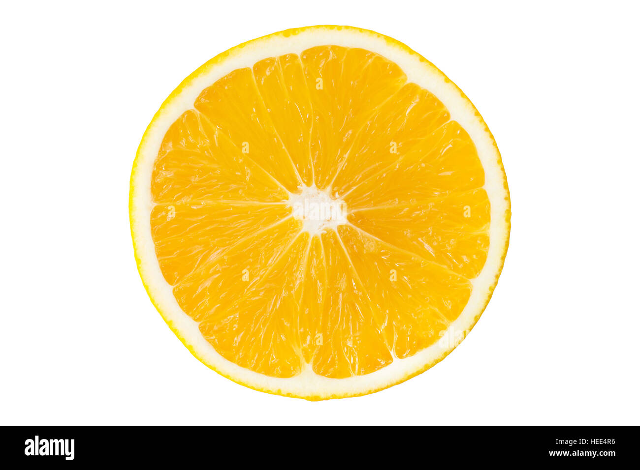 Top view slice orange Cut Out Stock Images & Pictures - Alamy