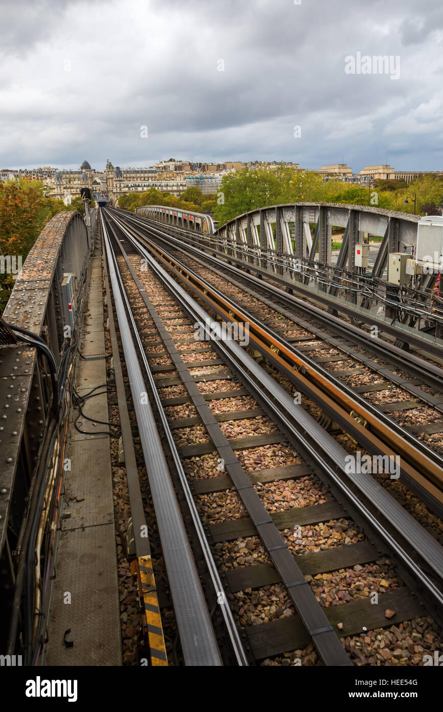 Metro rail on bridge hi-res stock photography and images - Alamy