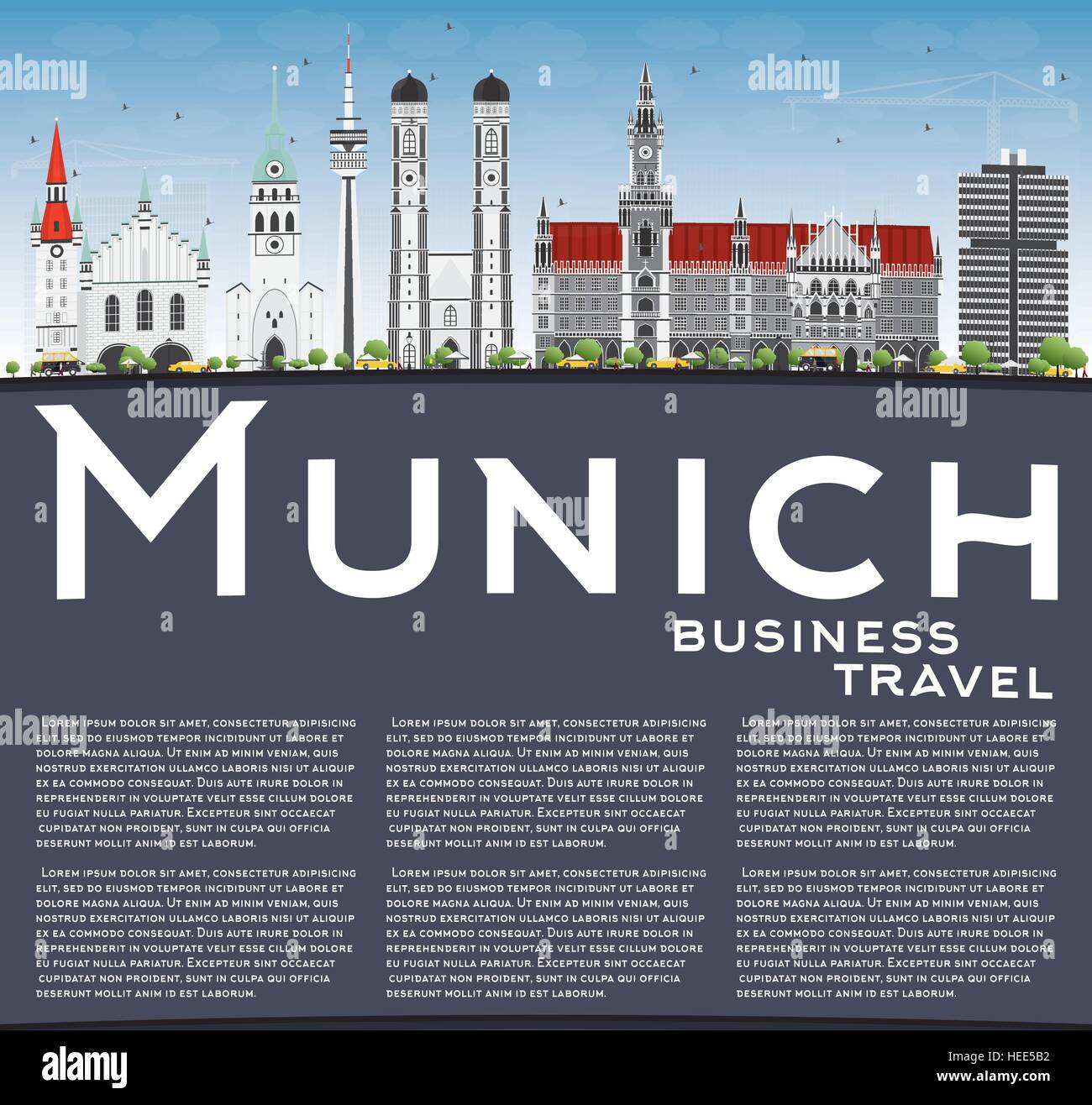 Historic buildings munich germany Stock Vector Images - Alamy