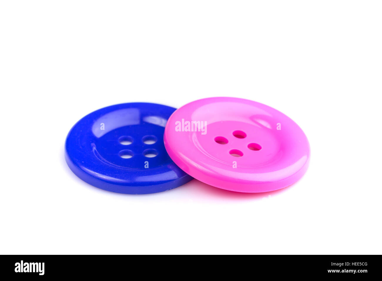 Close up color button isolated on white background Stock Photo - Alamy