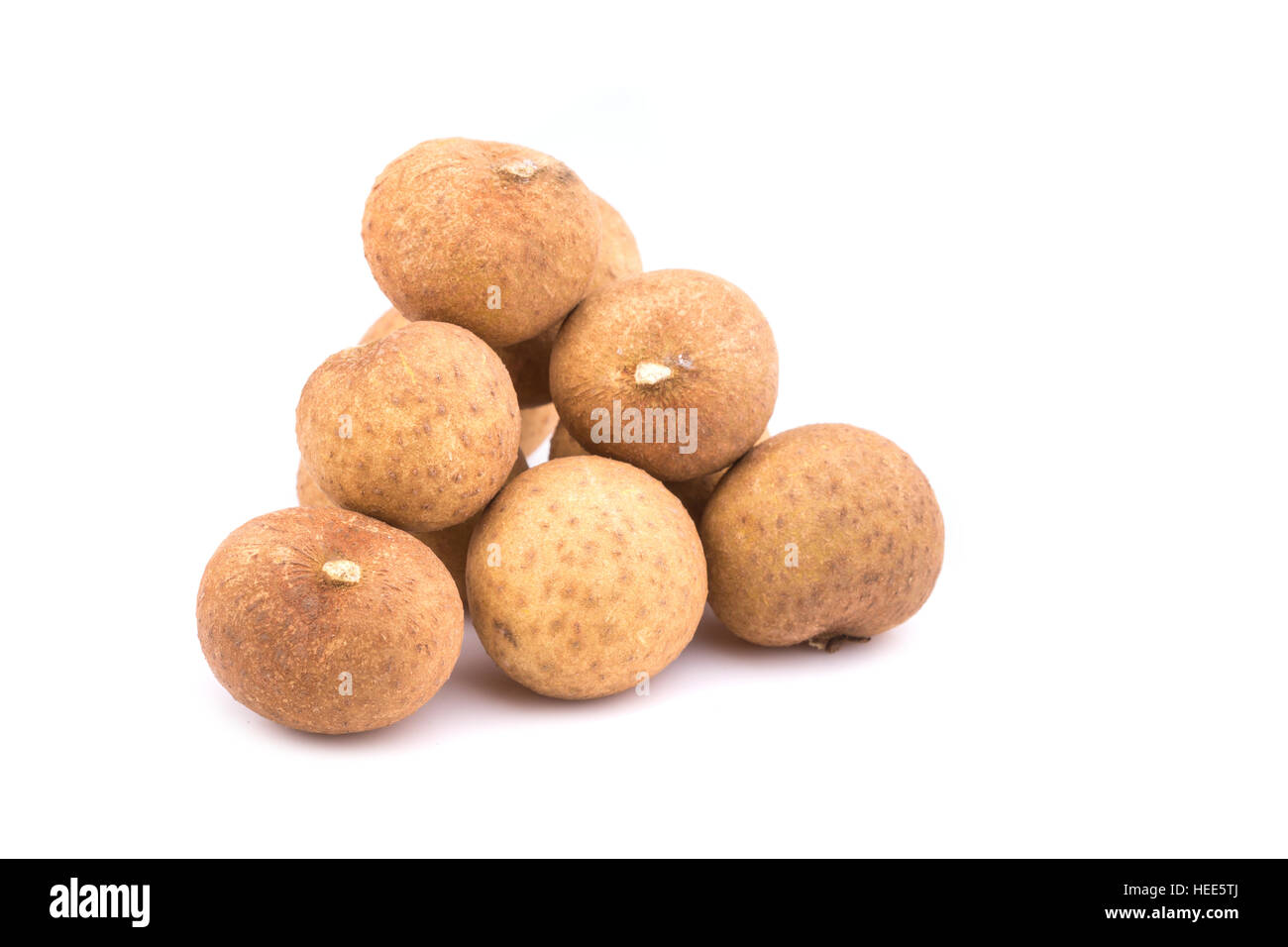 Close up longan isolated on white background Stock Photo - Alamy