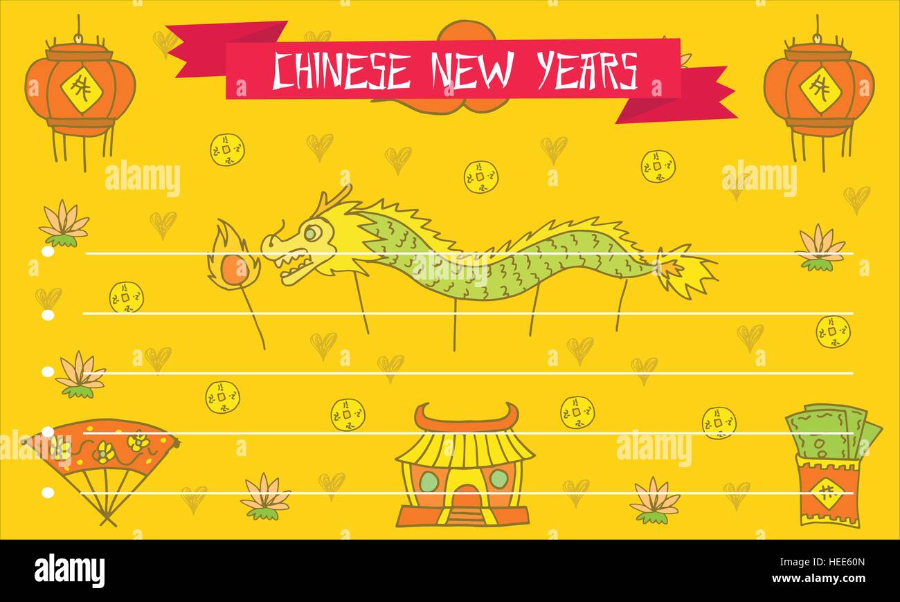 Illustration of Chinese theme greeting card Stock Vector Image & Art ...