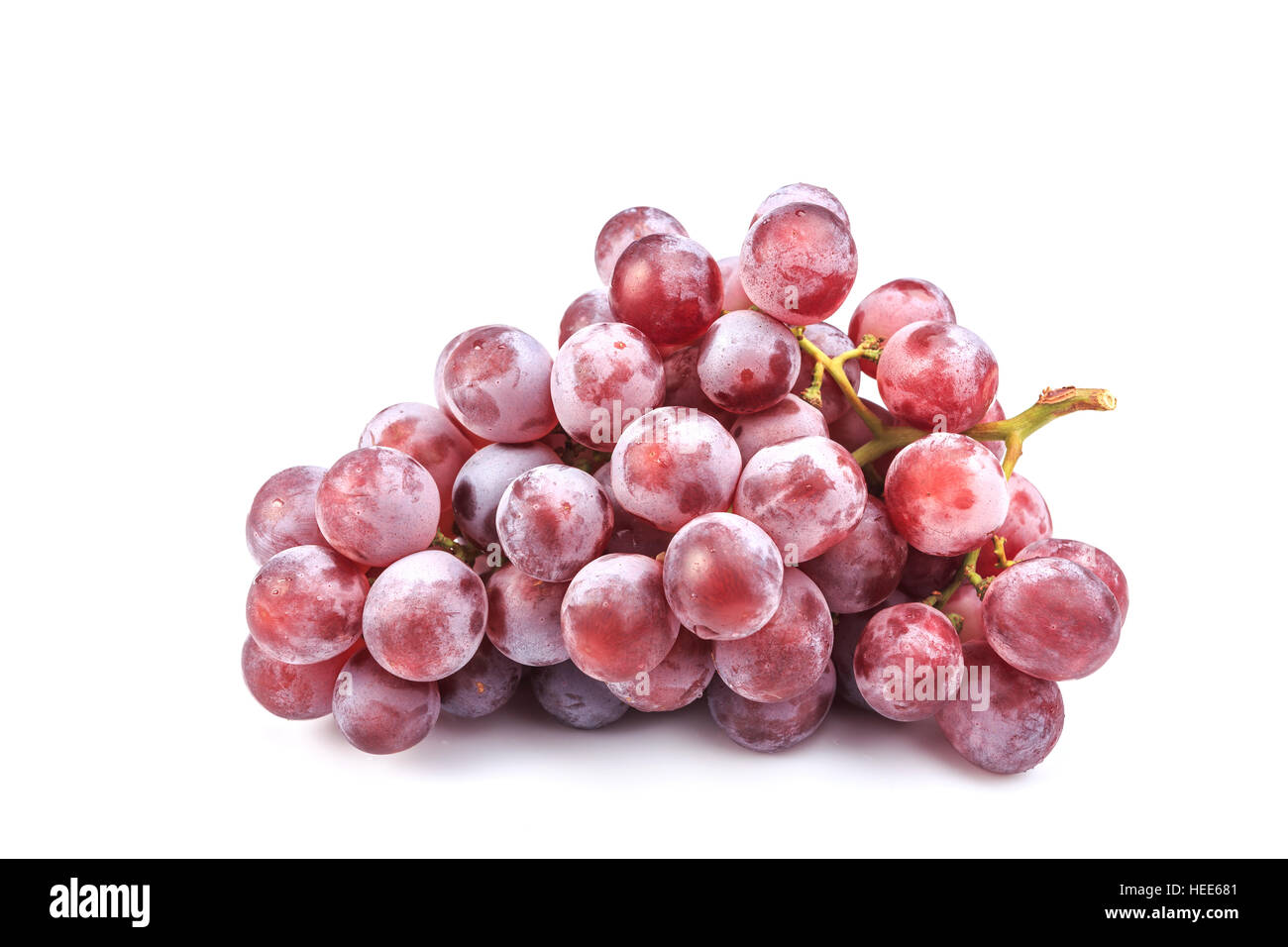Close up bunch of red grapes isolated on white background Stock Photo ...