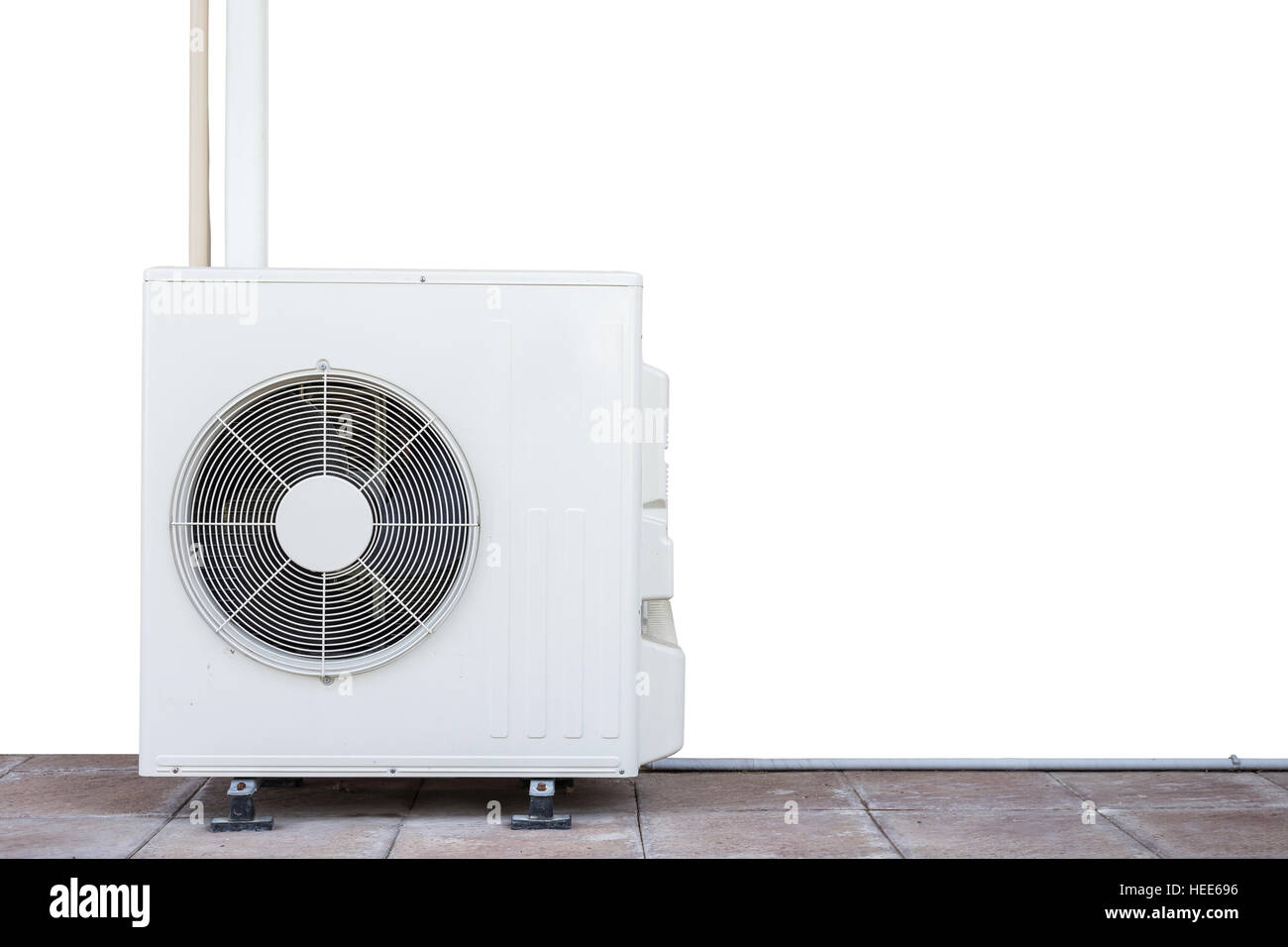 New white air conditioning compressor isolated on white background ...