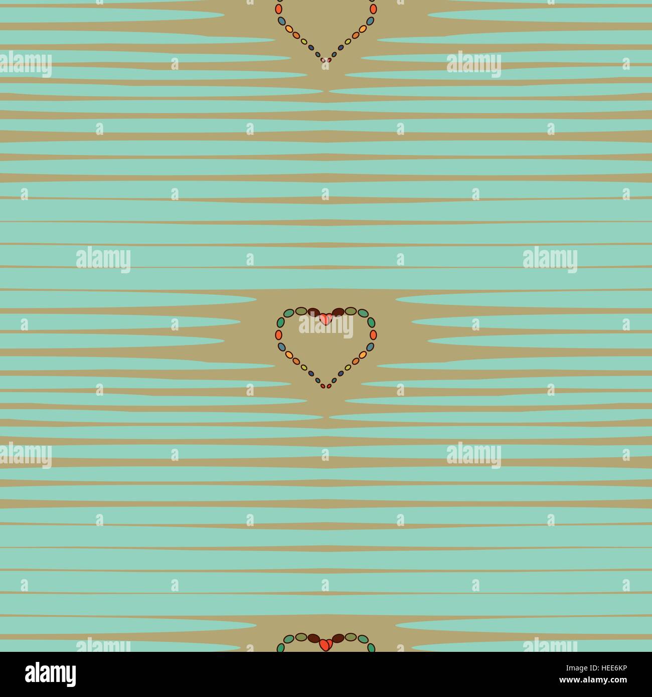 Heart abstract background vintage pattern. Vector illustration Stock ...