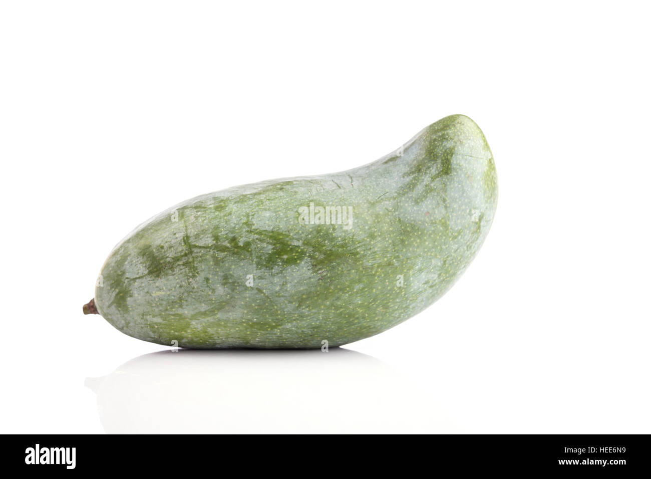 Close up green Thai mango isolated on white background Stock Photo - Alamy