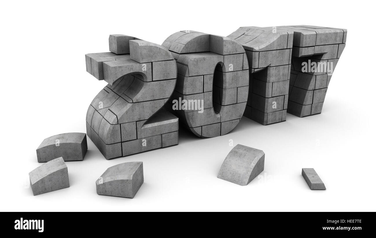 New year 2017 Black and White Stock Photos & Images - Alamy