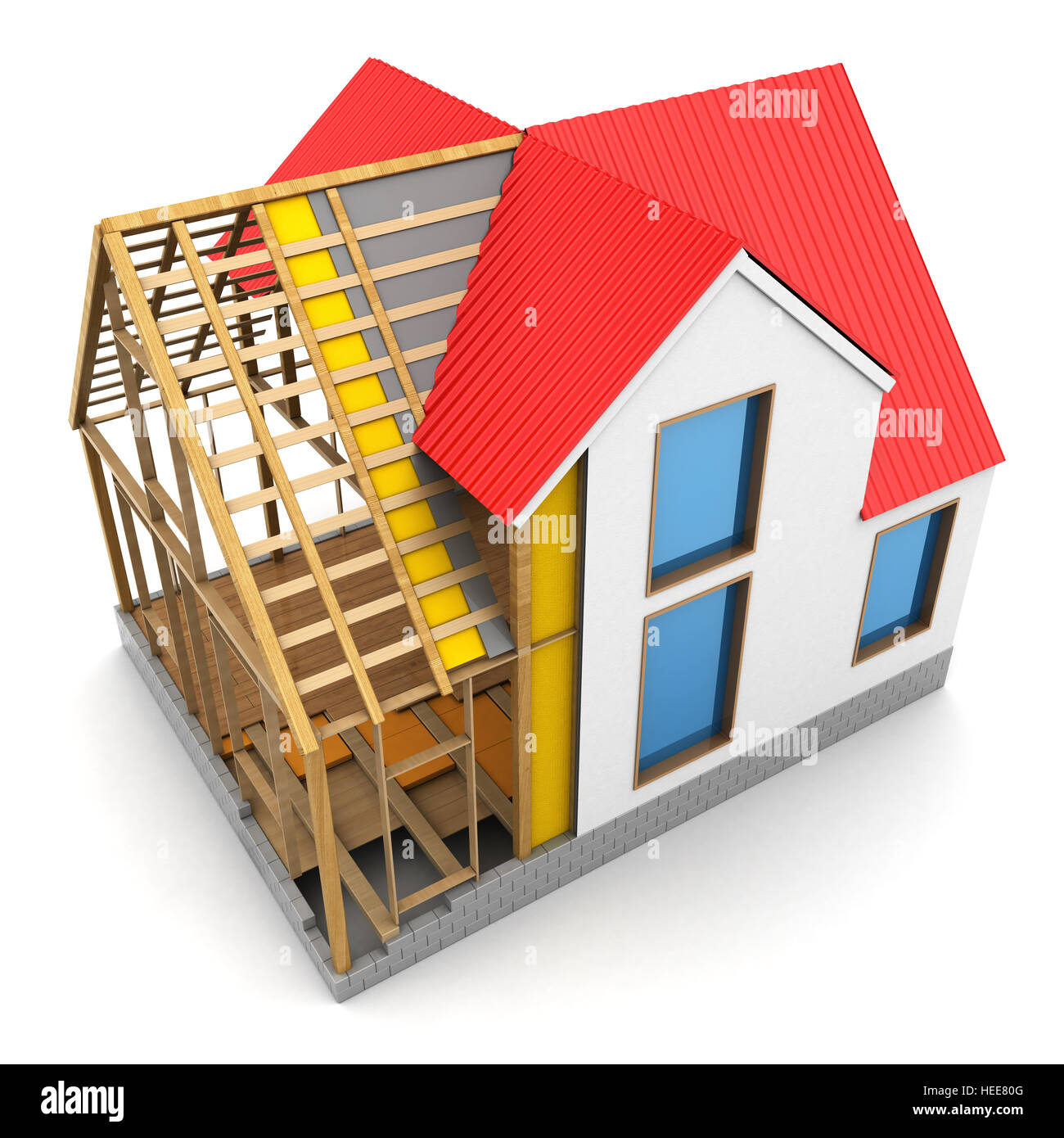 Exterior insulation Cut Out Stock Images & Pictures - Alamy