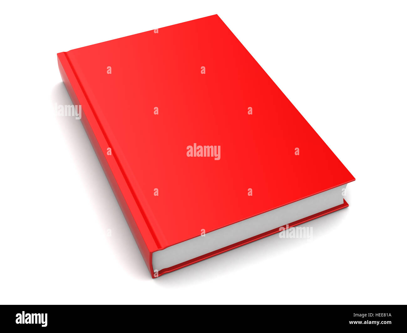 3d illustration of red book over white background Stock Photo - Alamy
