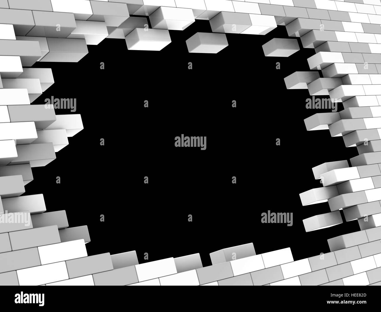 Brick wall background exploding hi-res stock photography and images - Alamy