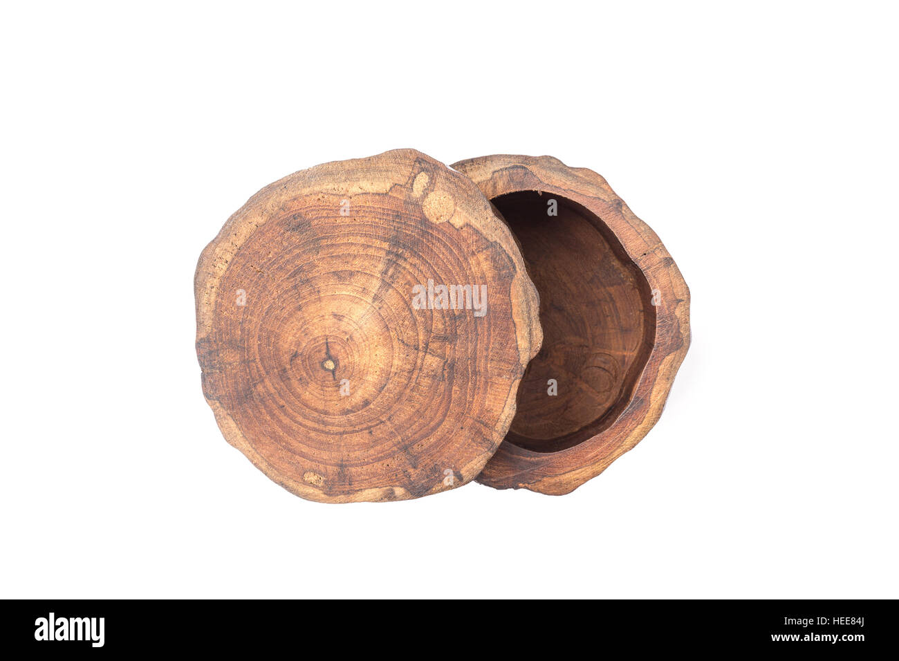 Traditional thai style wooden box isolated on white background Stock ...