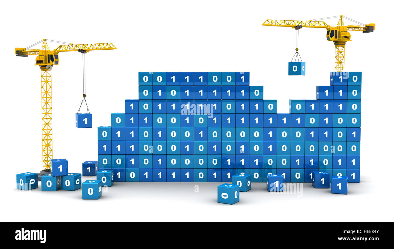 Binary data building hi-res stock photography and images - Alamy
