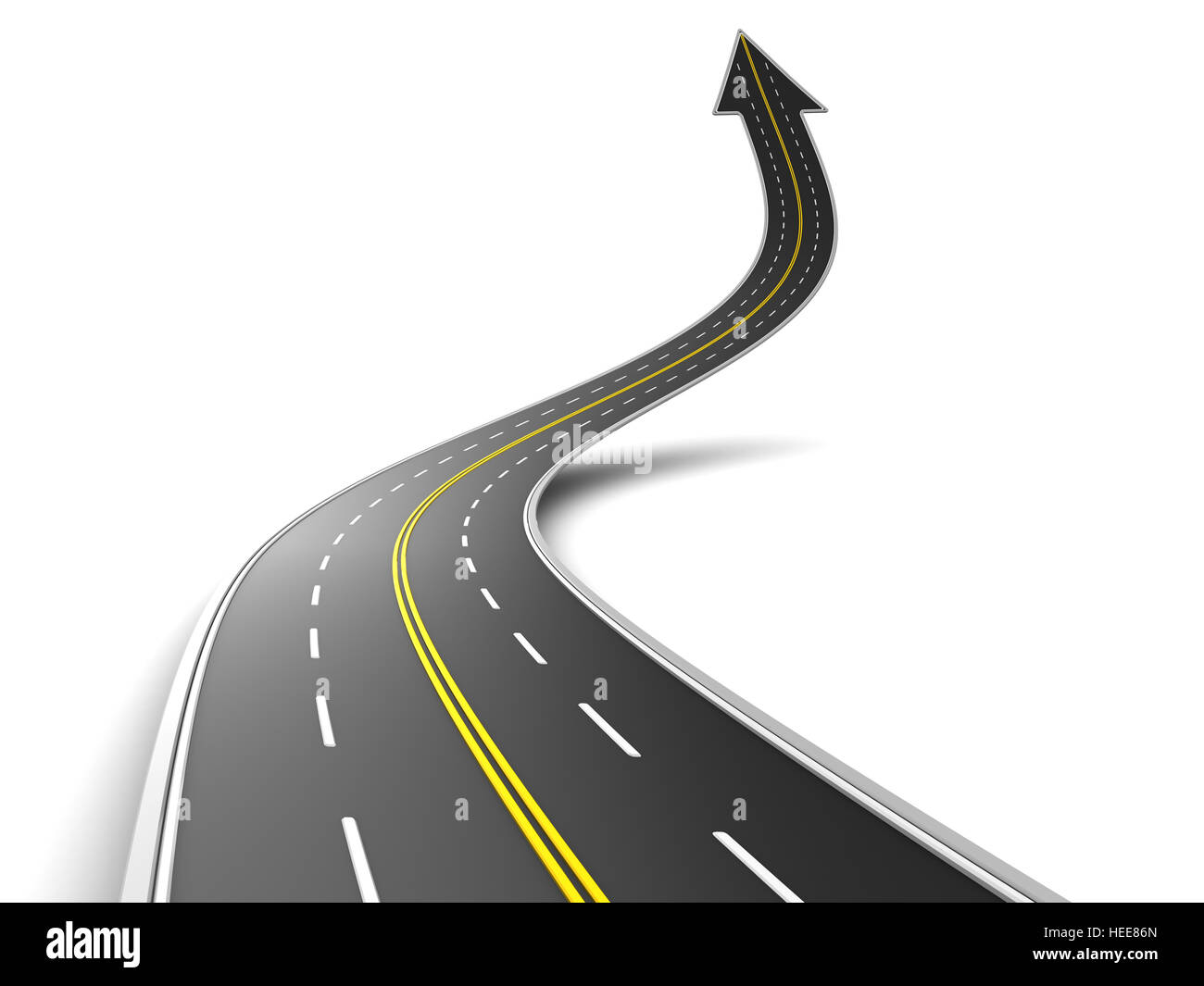 Road arrow direction hi-res stock photography and images - Alamy