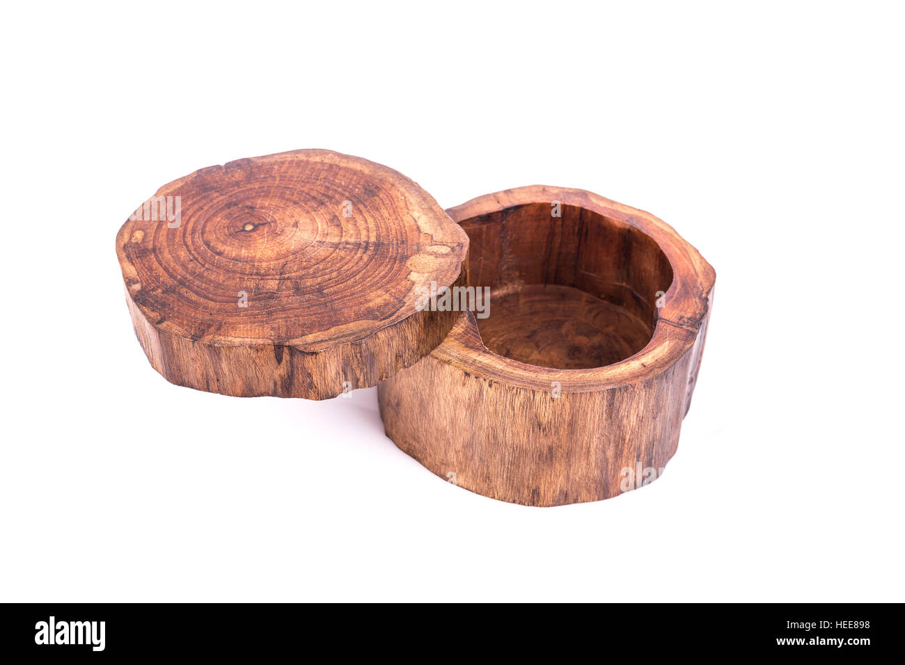 Traditional thai style wooden box isolated on white background Stock ...