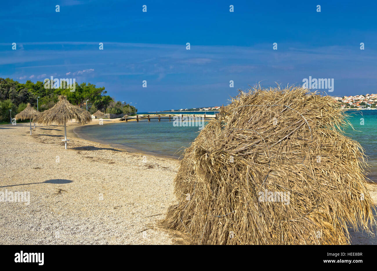 Beach of Novalja, Pag island, Dalmatia, Croatianovalja; zrce; pag ...