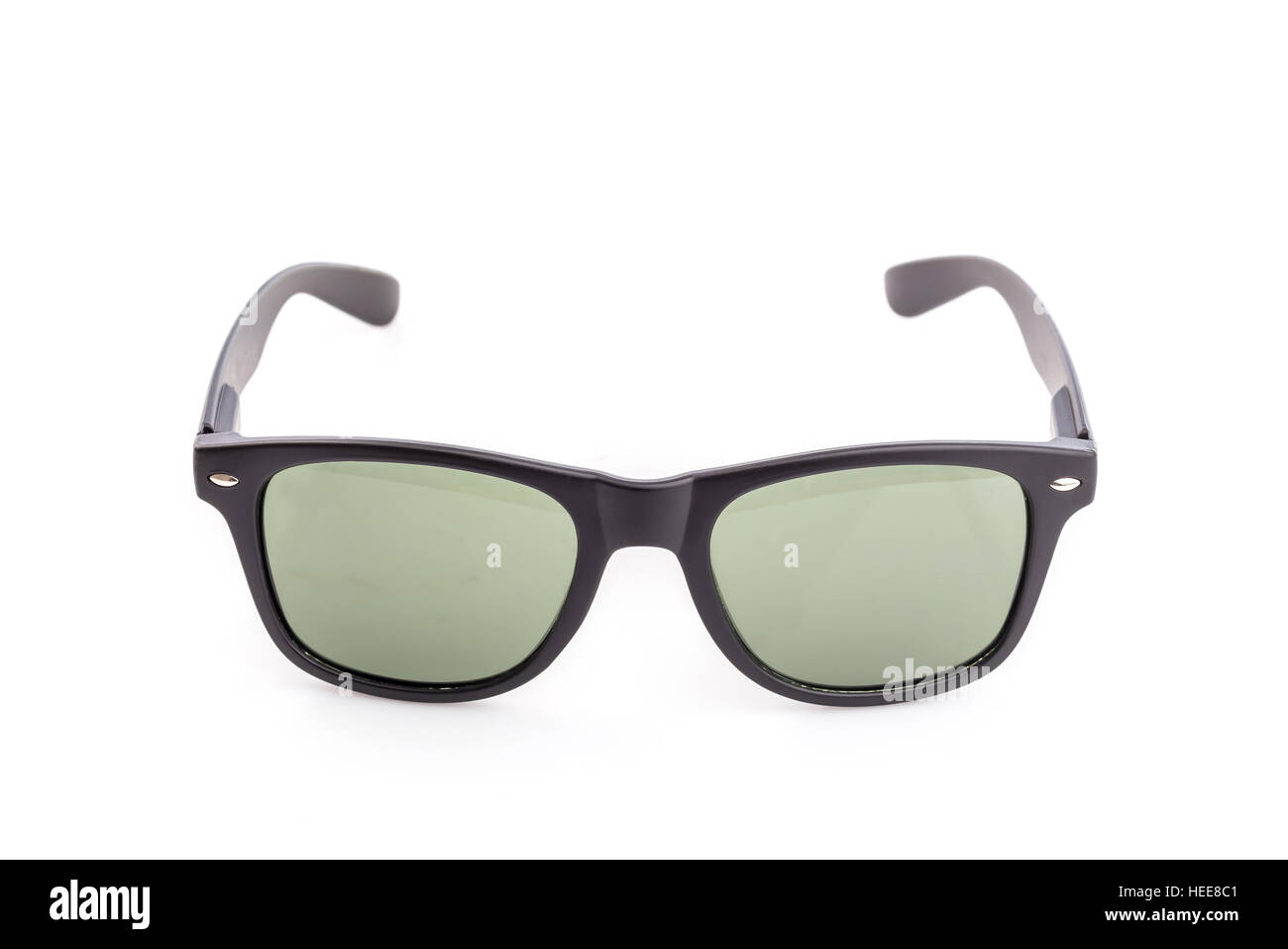 Close up black eye glasses isolated on white background Stock Photo - Alamy