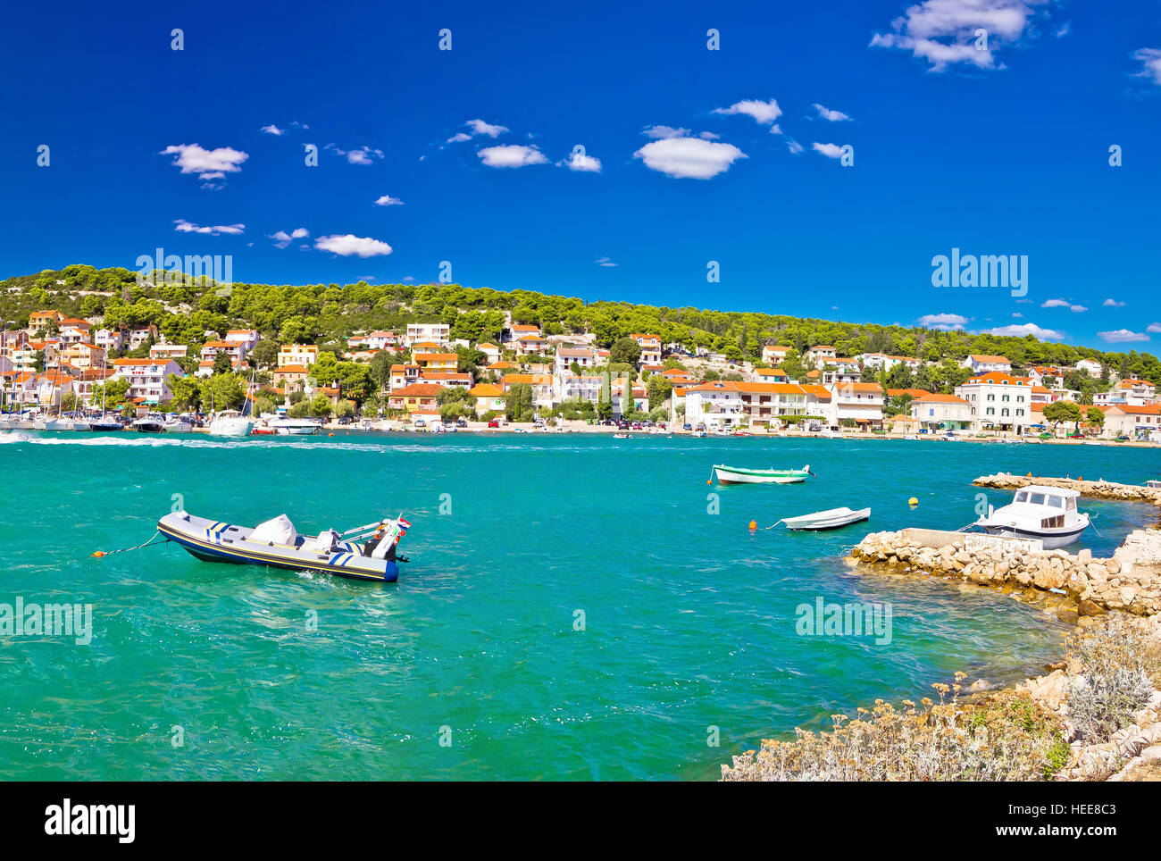 Tisno channel of Murter island, Dalmatia, Croatia Stock Photo - Alamy