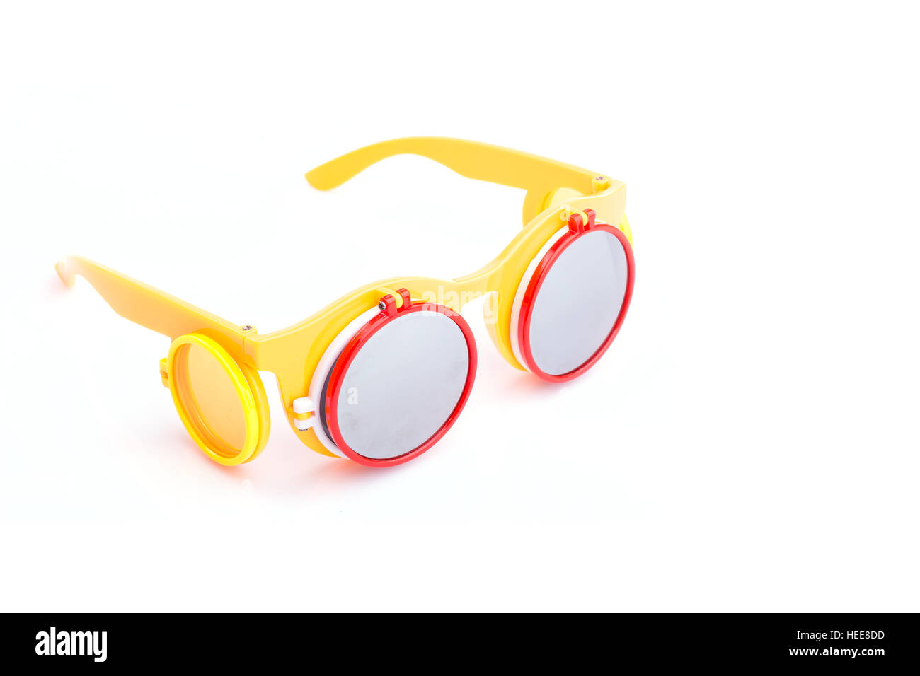 Close up black eye glasses isolated on white background Stock Photo - Alamy