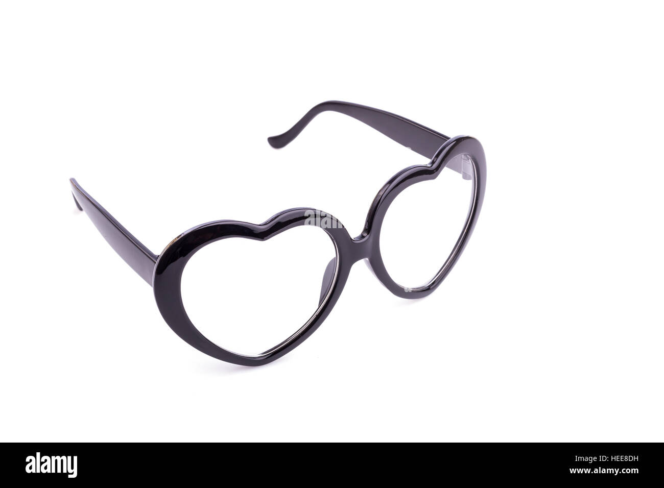 Close up black eye glasses isolated on white background Stock Photo - Alamy