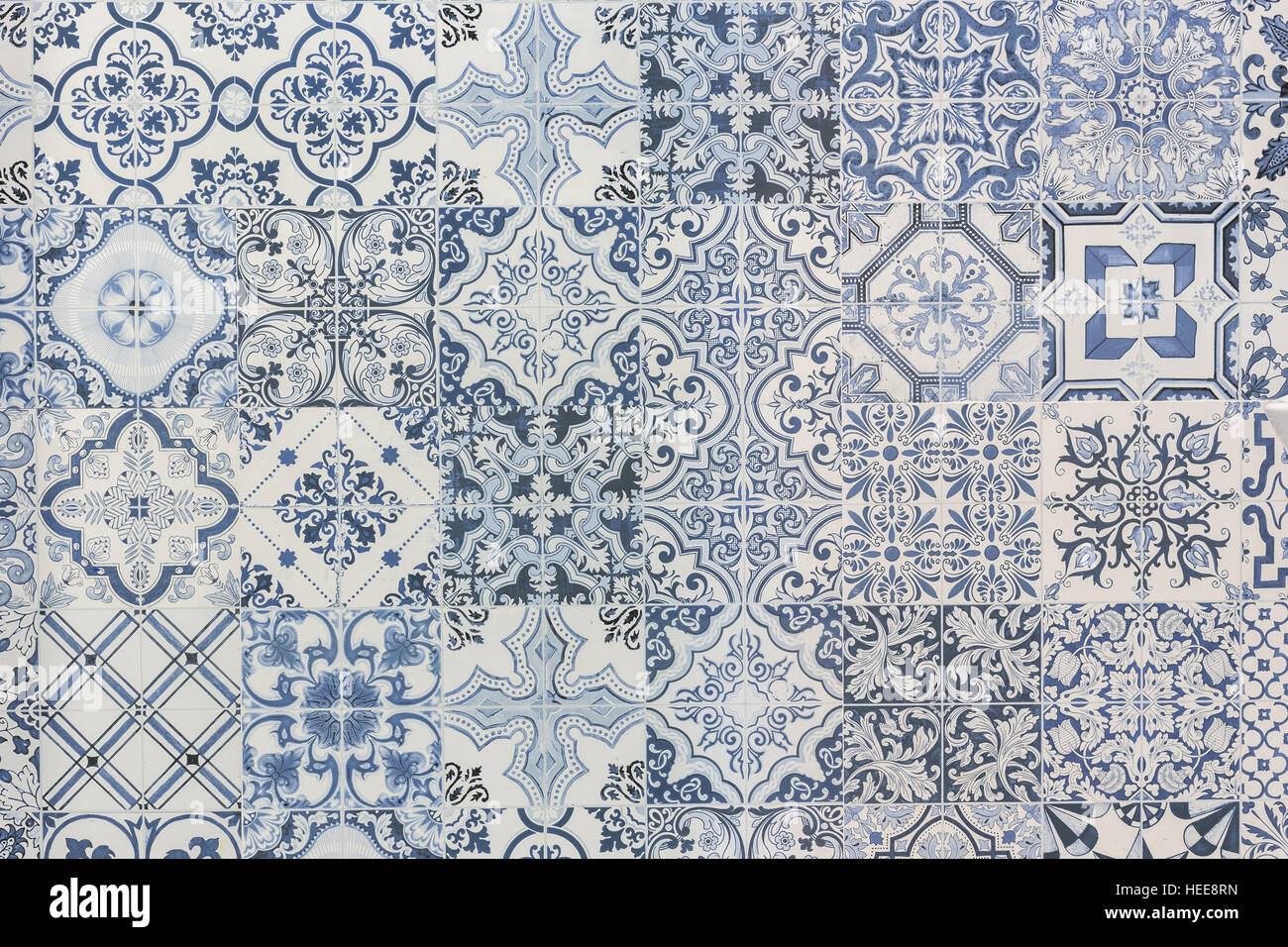 Pattern of vintage style wall tile texture and background Stock Photo ...