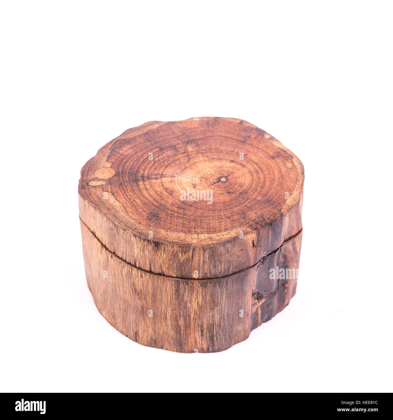 Traditional thai style wooden box isolated on white background Stock ...