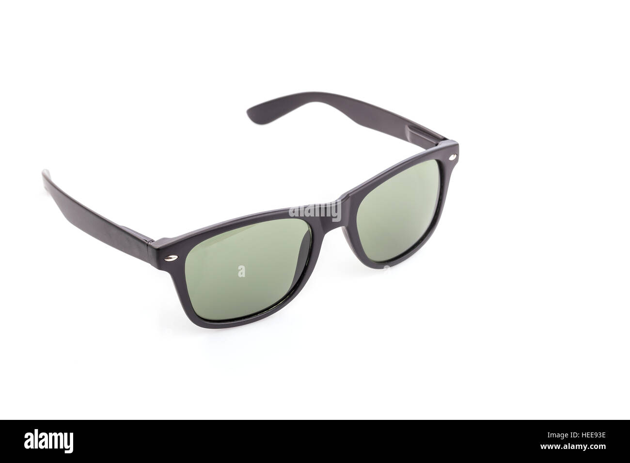 Close up black eye glasses isolated on white background Stock Photo - Alamy