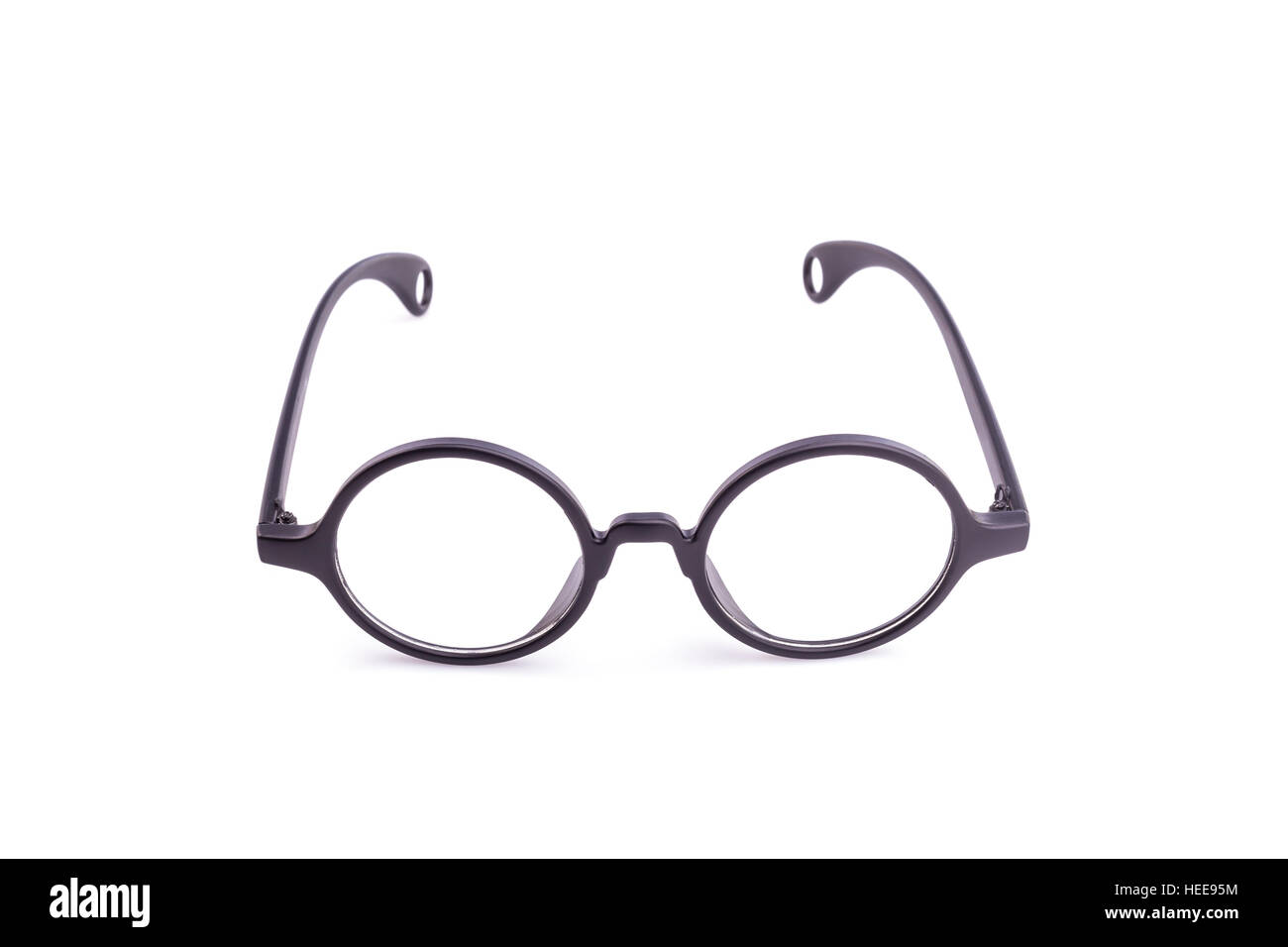Close up black eye glasses isolated on white background Stock Photo - Alamy