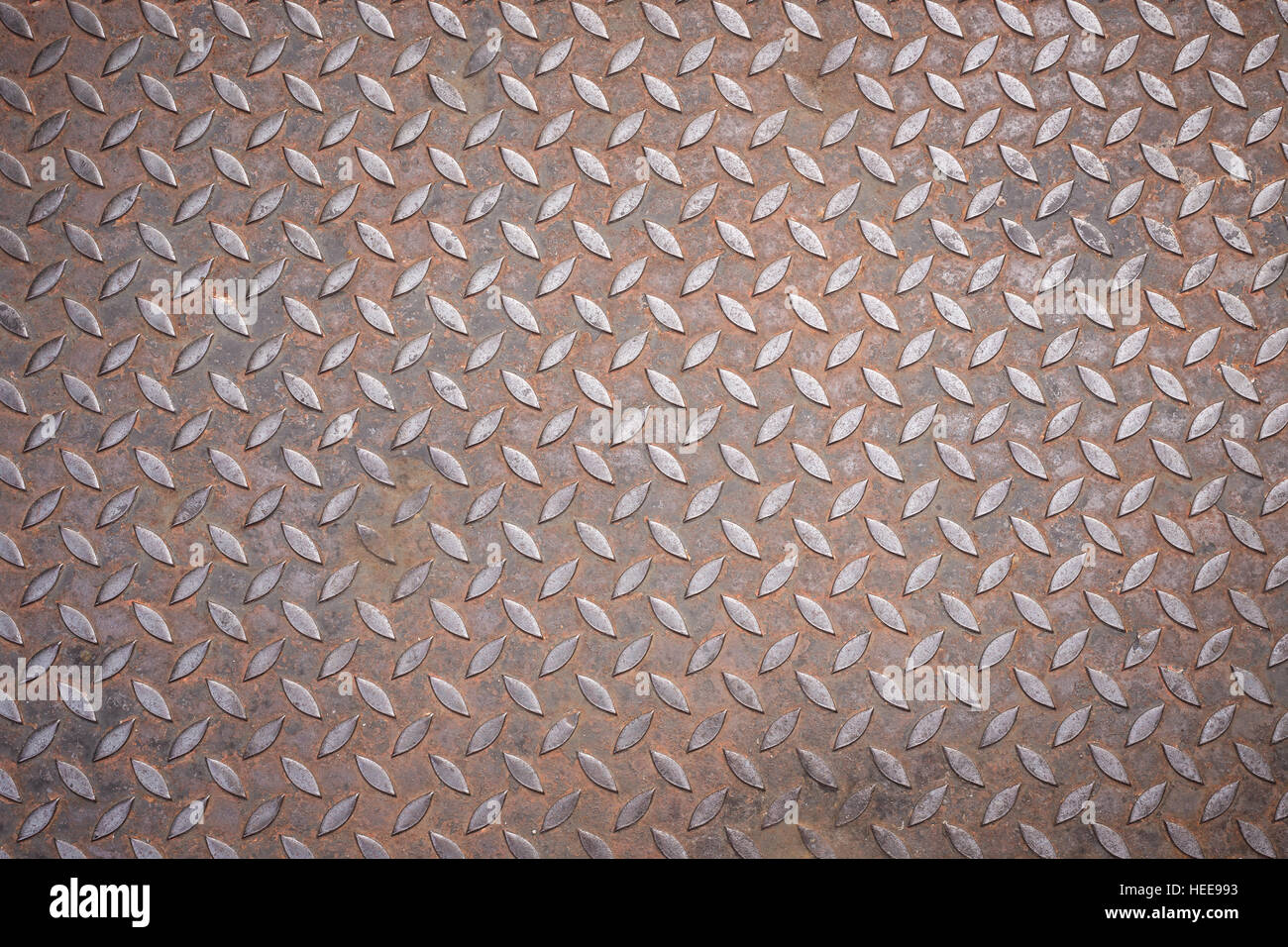 Texture of diamond plate rusty metal for background Stock Photo - Alamy