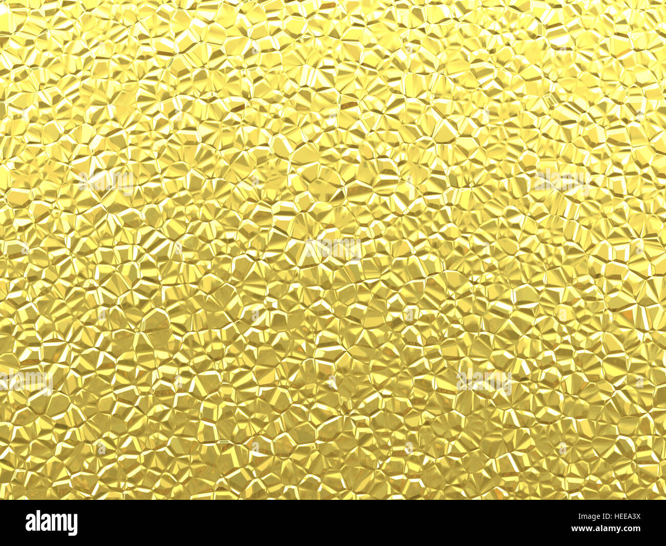 3D Illustration of Gold Crumpled Metal Texture Stock Photo - Alamy