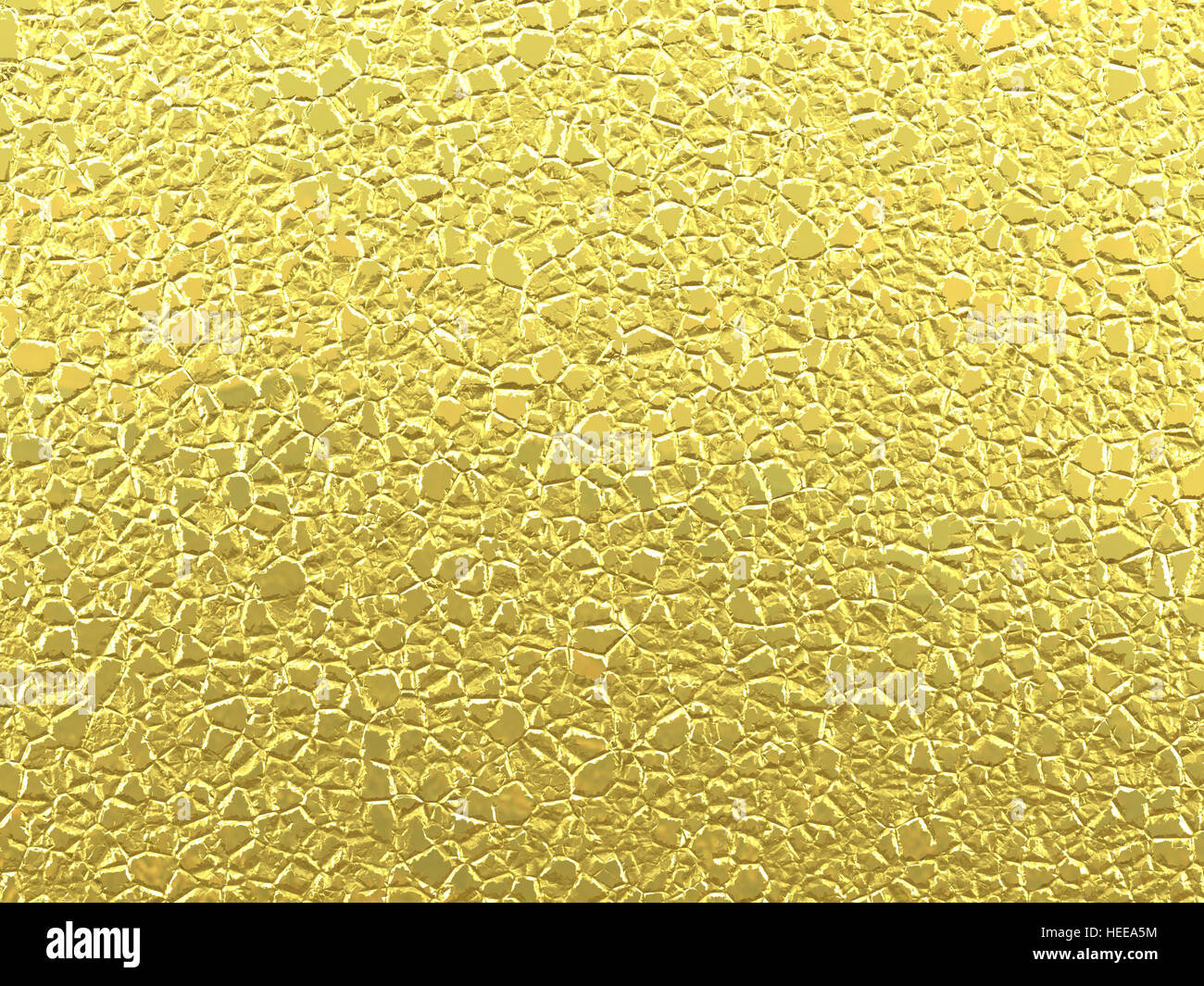 3D Illustration of Gold Crumpled Metal Texture Stock Photo - Alamy