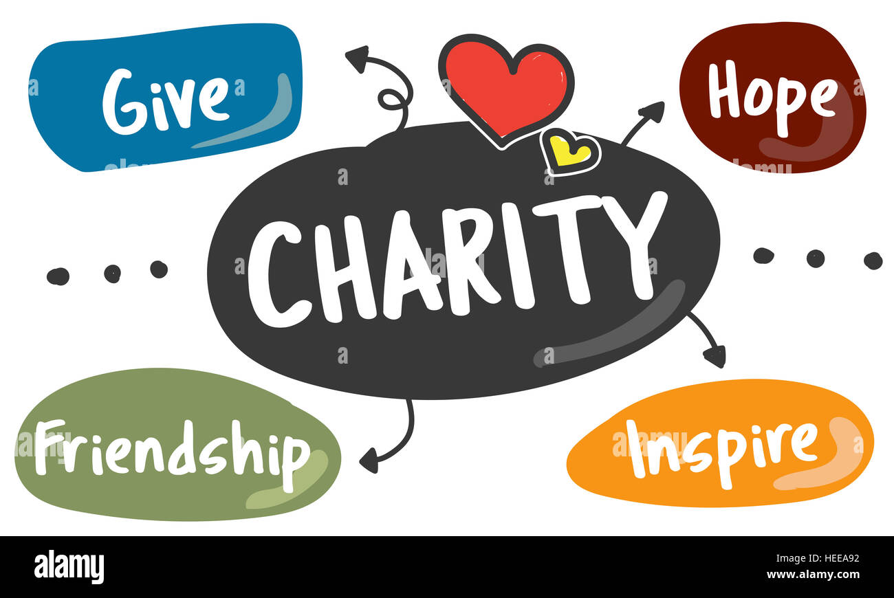 Charity Give Assistance Care Volunteer Support Concept Stock Photo - Alamy