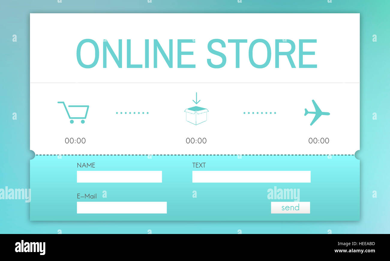 Online E-Commerce Shopping Interface Concept Stock Photo - Alamy